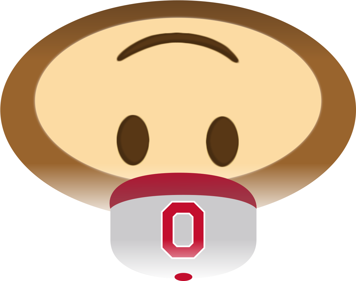Buckeye - Ohiostatebuckeyes - All Ohio State Emoji Clipart - Full Size ...