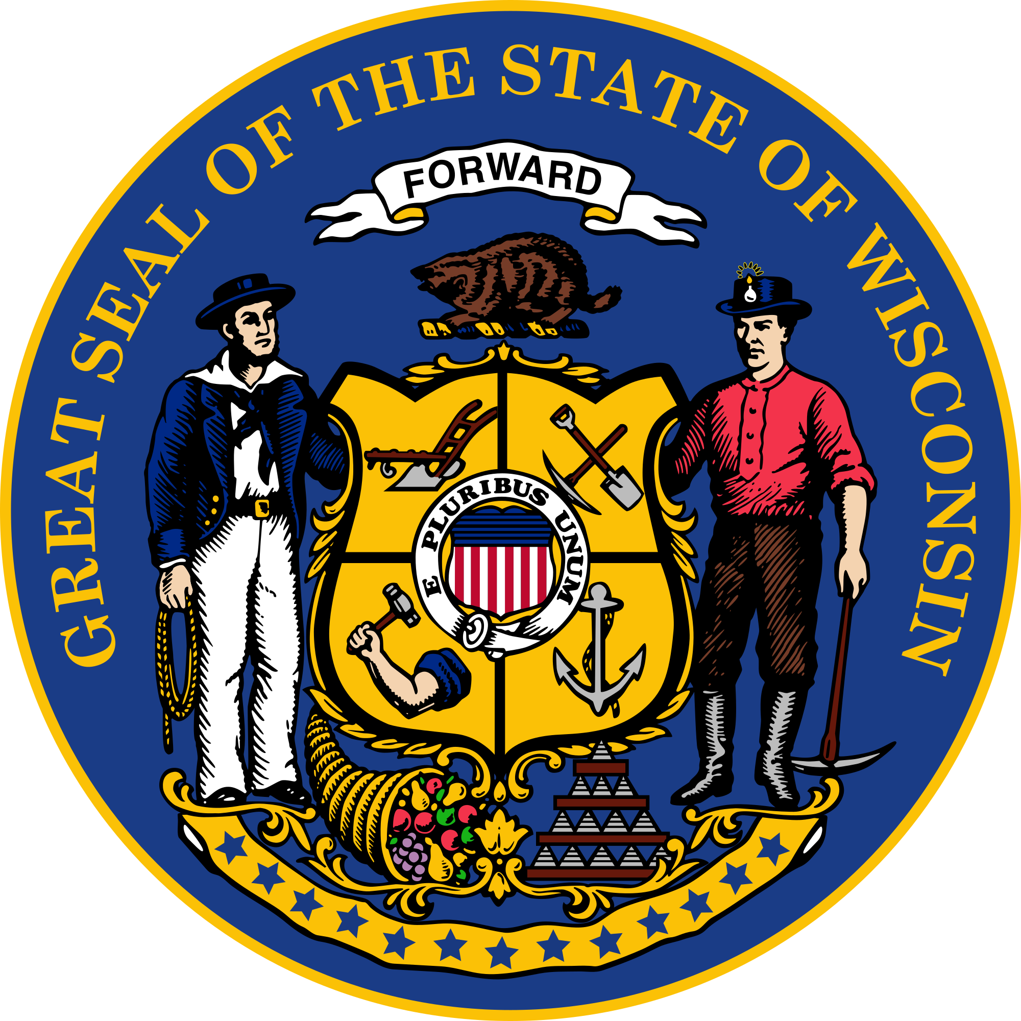 Open - Wisconsin State Seal Clipart - Full Size Clipart (#758714 ...