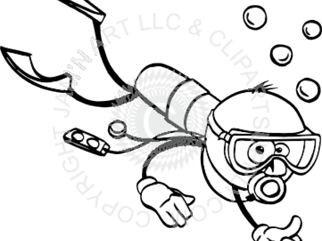 Scuba Diver Clipart Stick Figure - Png Download - Full Size Clipart ...
