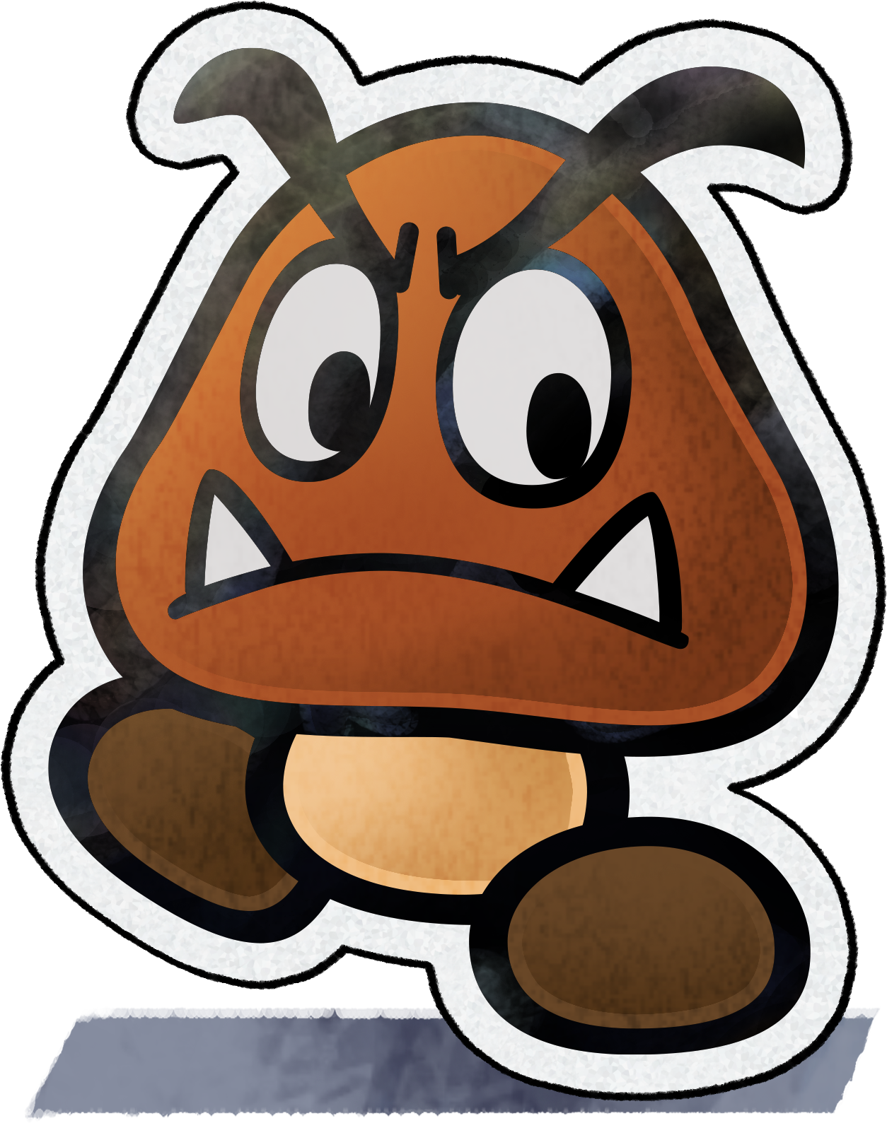 Paper Goomba Clipart - Full Size Clipart (#772427) - PinClipart
