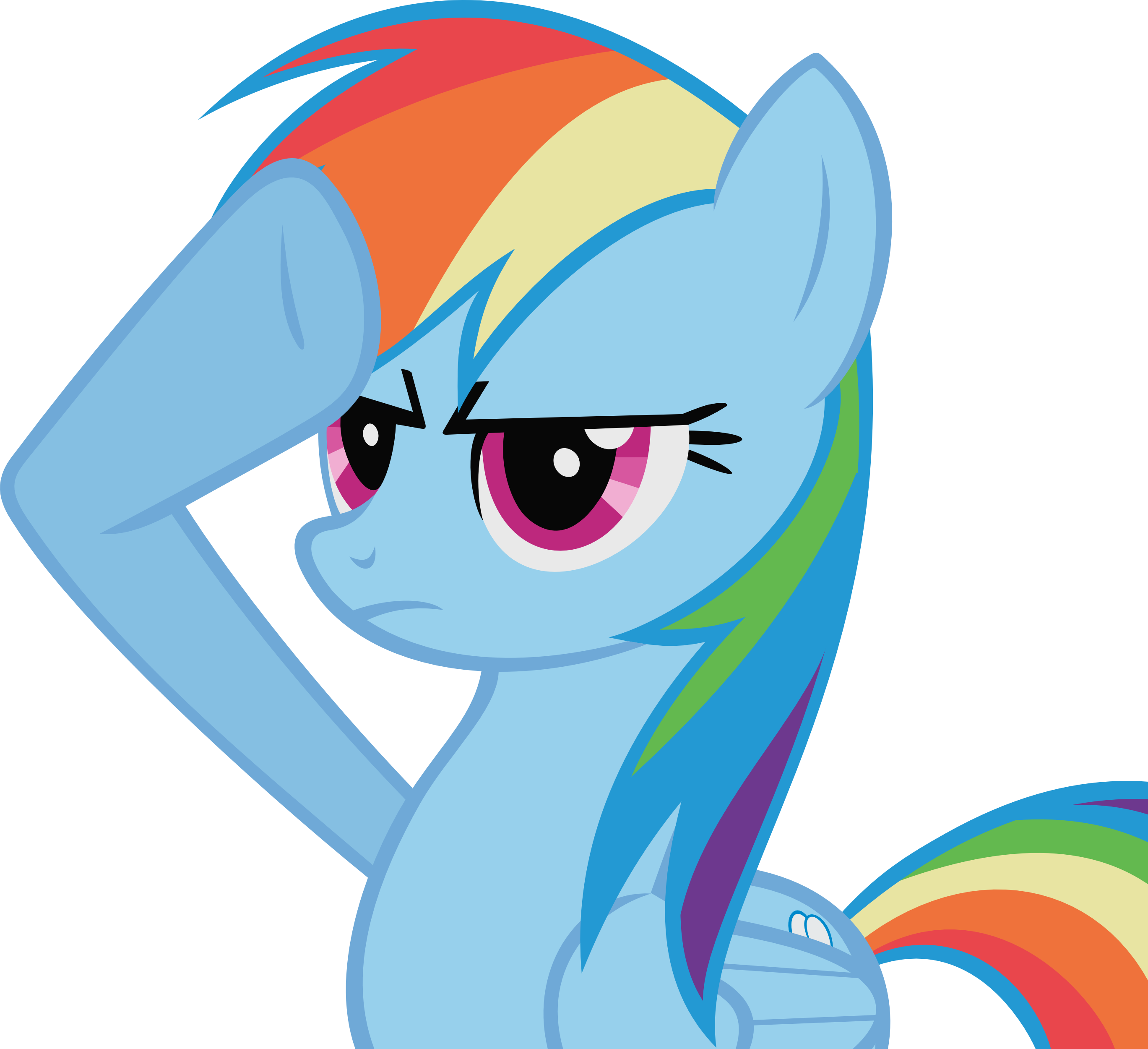 Posted Image - Rainbow Dash Salute Clipart - Full Size Clipart (#773676 ...