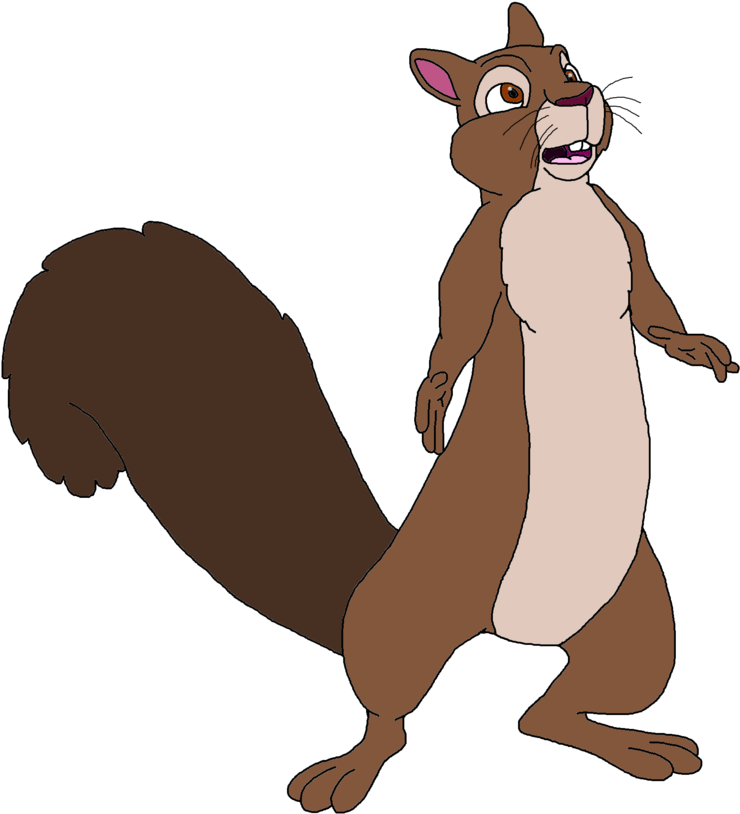 Benny The Squirrel Vector By The Acorn Bunch - Cartoon Clipart - Full ...