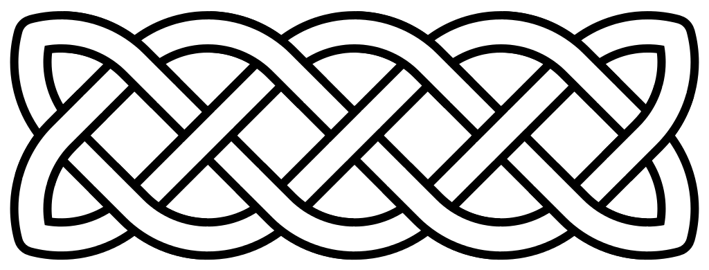 Open - Simple Celtic Knot Border Clipart - Full Size Clipart (#791013 ...
