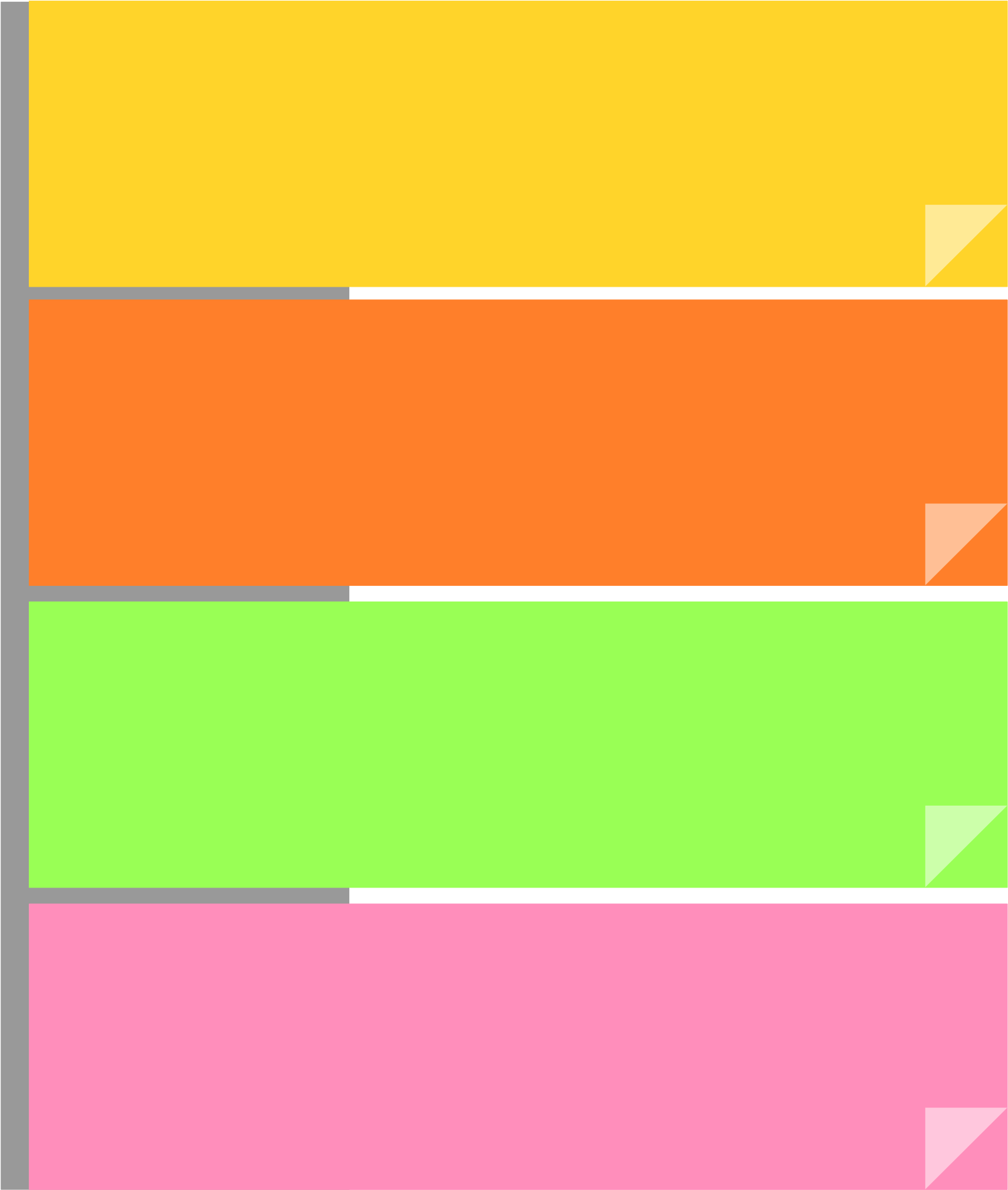 Big Image - Colorful Sticky Notes Png Clipart - Full Size Clipart ...