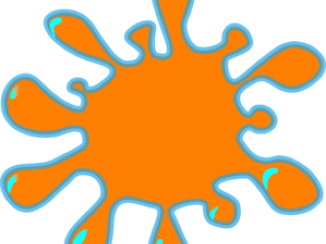 Download Colouful Clipart Orange - Paint Splash Cut Out - Png Download ...