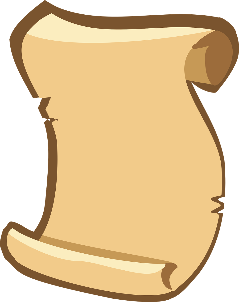 Paper Scroll,antique - Gulungan Kertas Png Clipart - Full Size Clipart (#795996) - PinClipart