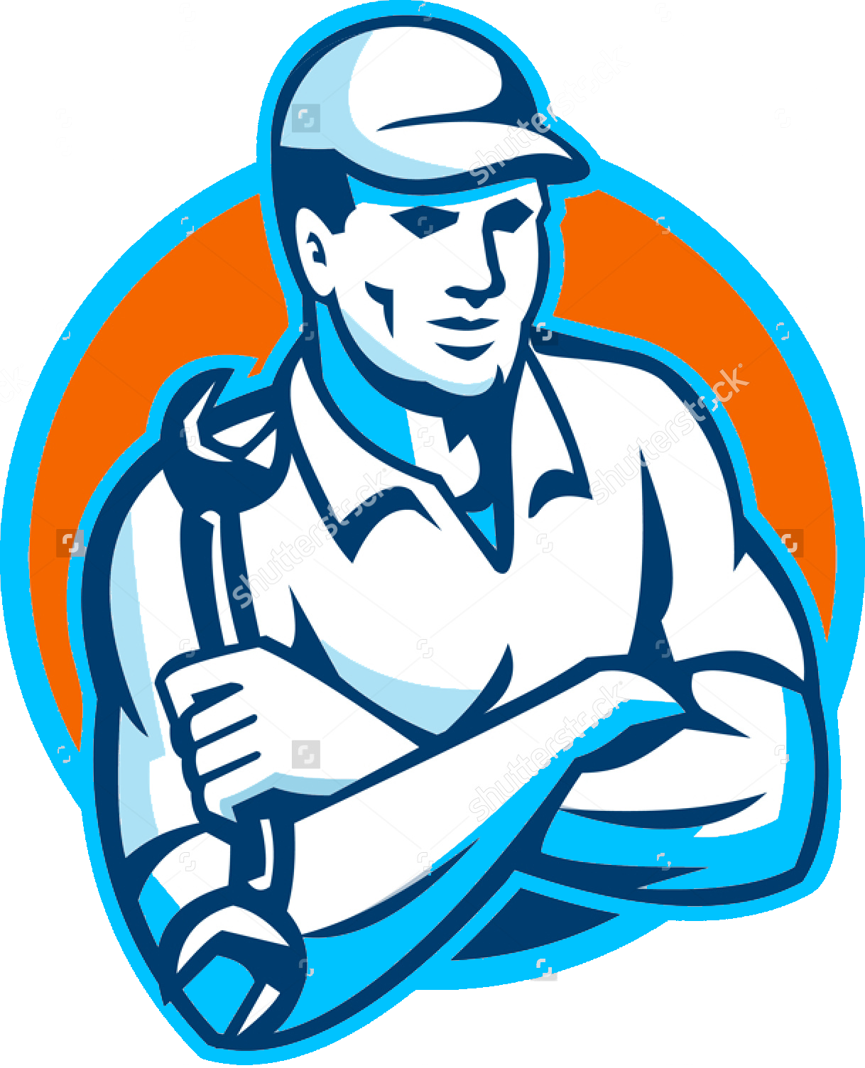 Logo - Mechanic Crossed Wrench Clipart - Full Size Clipart (#799062 ...