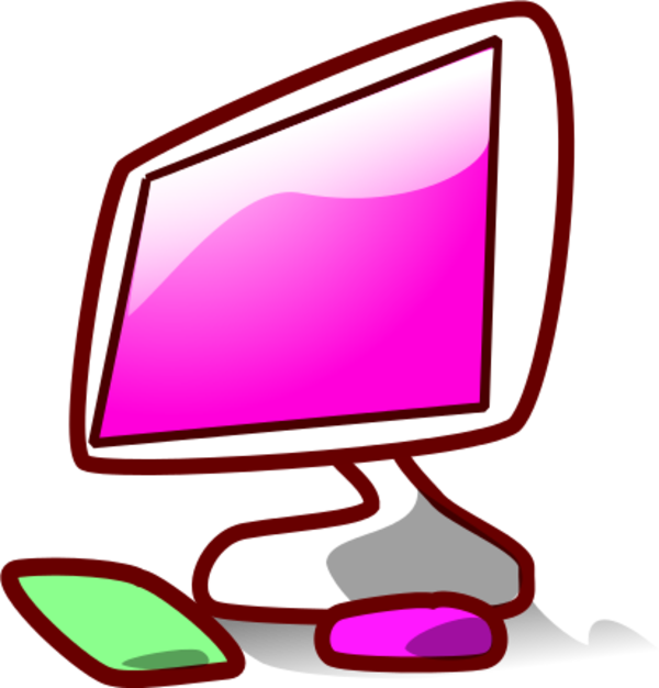 Pink Clipart Computer Mouse - Clipart Computer Png Transparent Png ...