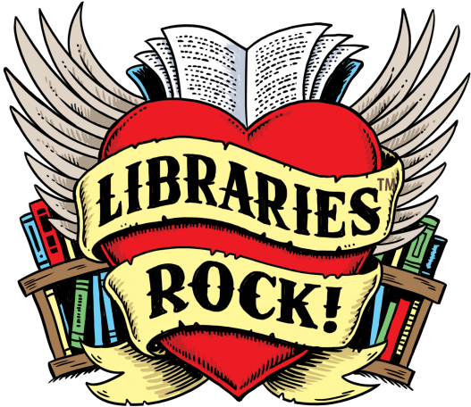 Librarian Clipart Public Library - Libraries Rock Summer Reading ...