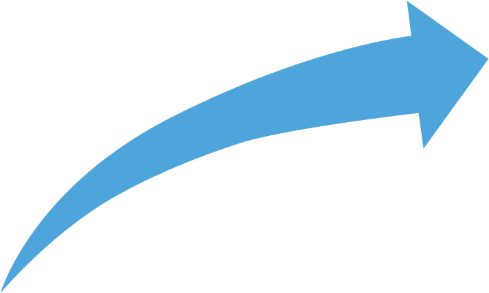 Curved Arrow Blue By Tdhoward75 Shiny Icon - Wind Arrow Png Clipart ...