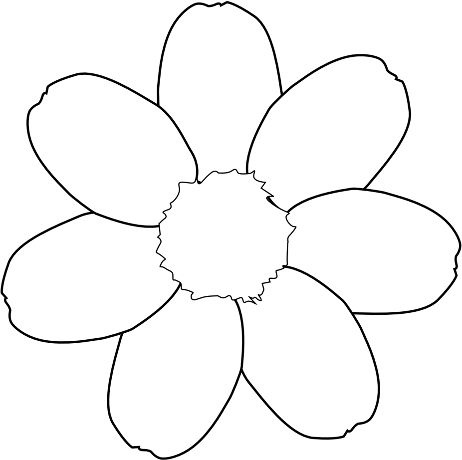 Download Black And White Flower Clip Art - Clip Art - Png Download ...