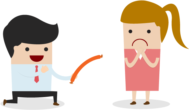 Sausage Clipart Bad - Cartoon - Png Download - Full Size Clipart ...