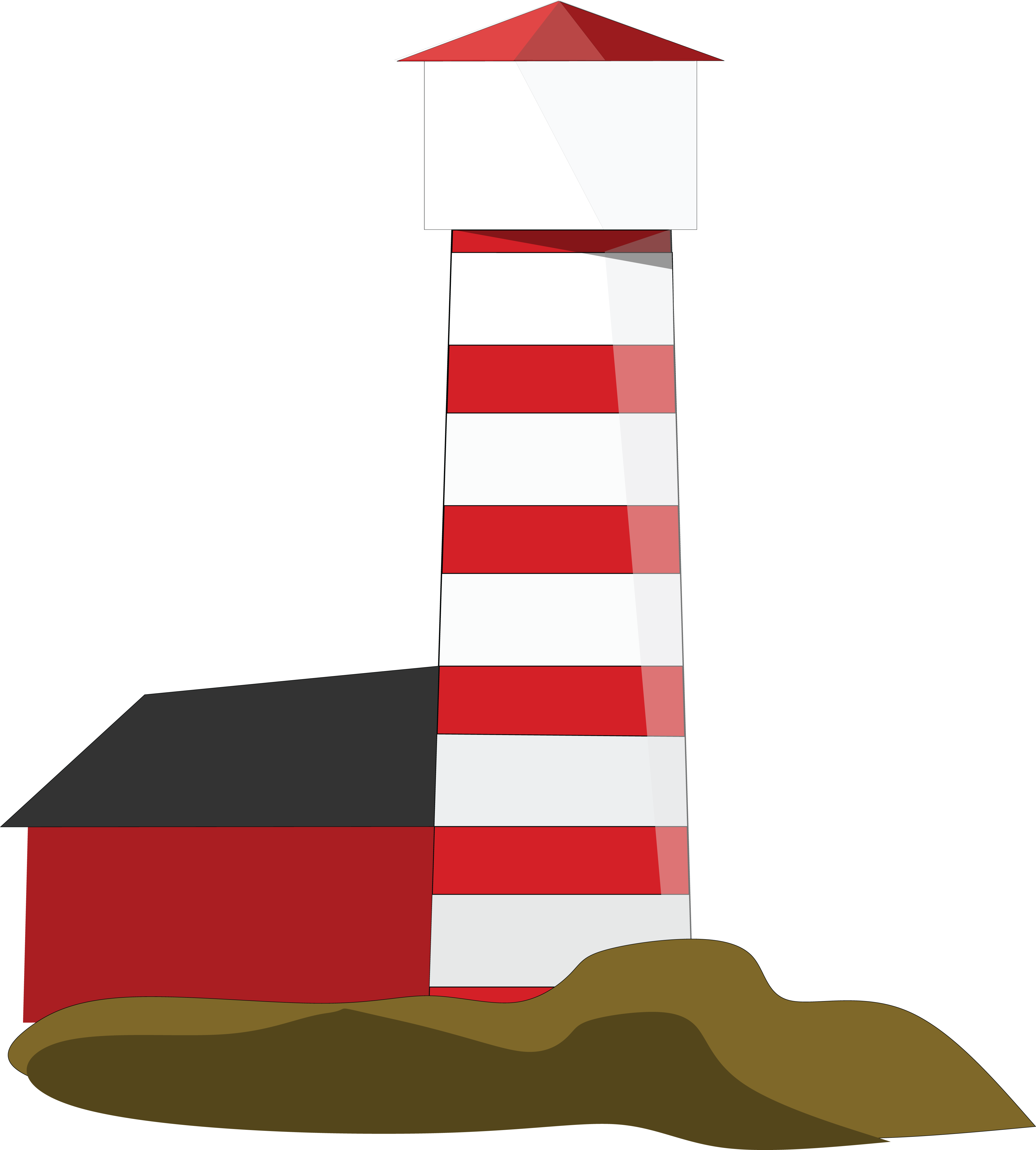 Free Clipart Of A Lighthouse - Drawing - Png Download - Full Size ...