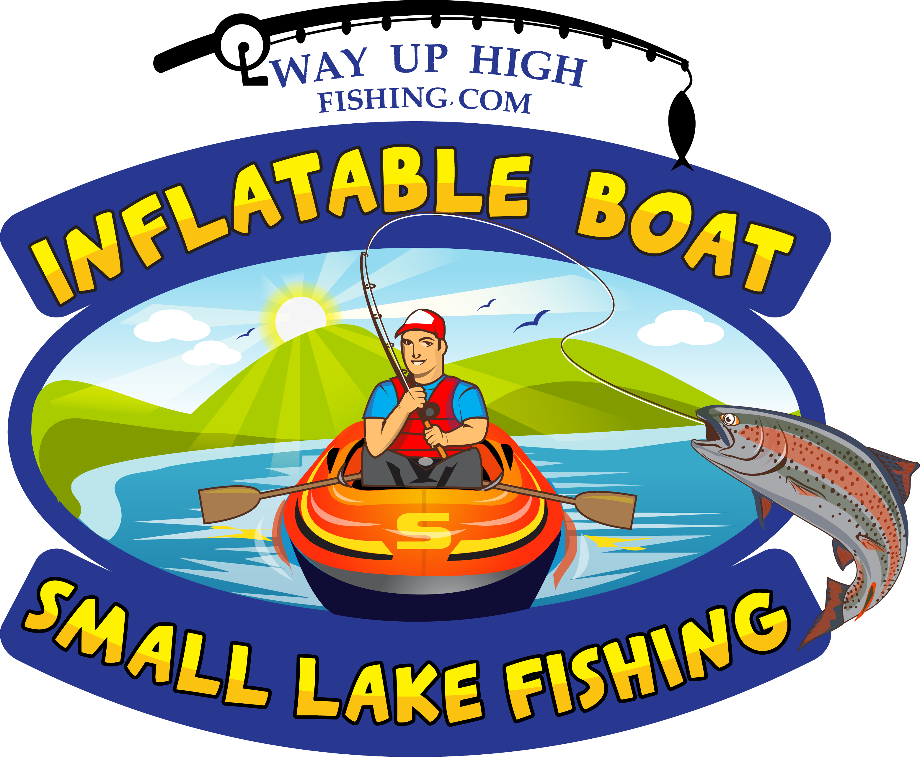 Way Up High Fishing - Fishing Clipart - Full Size Clipart (#814616 ...