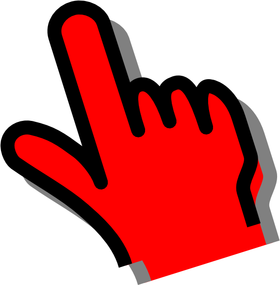 Hand Clip Art At Clker Com Vector - Red Hand Cursor Png Transparent Png ...