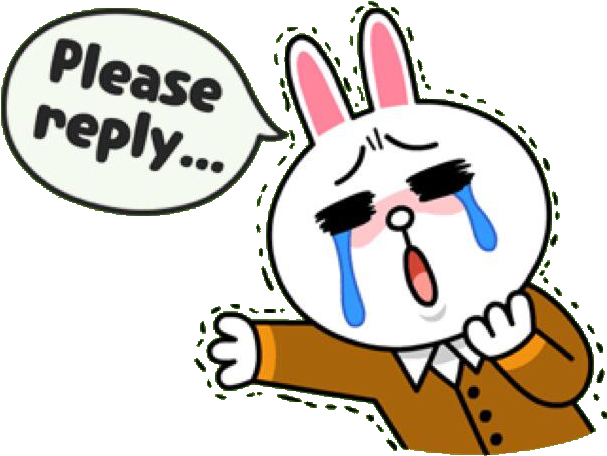 Download Teary Cony Pleading Brown To "please Reply" - Reply Please ...