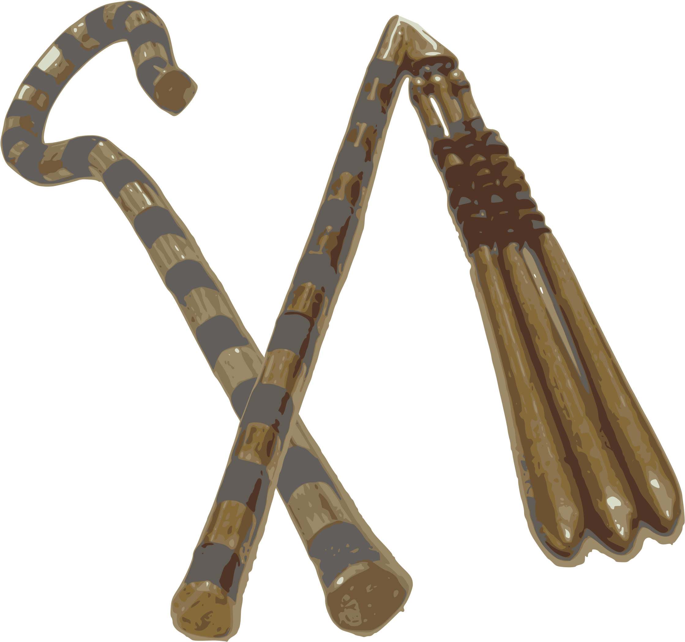 Download 01504 - Crook And Flail Clipart (#820075) - PinClipart