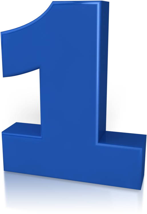 Download One - Blue Number One Clipart (#826735) - PinClipart
