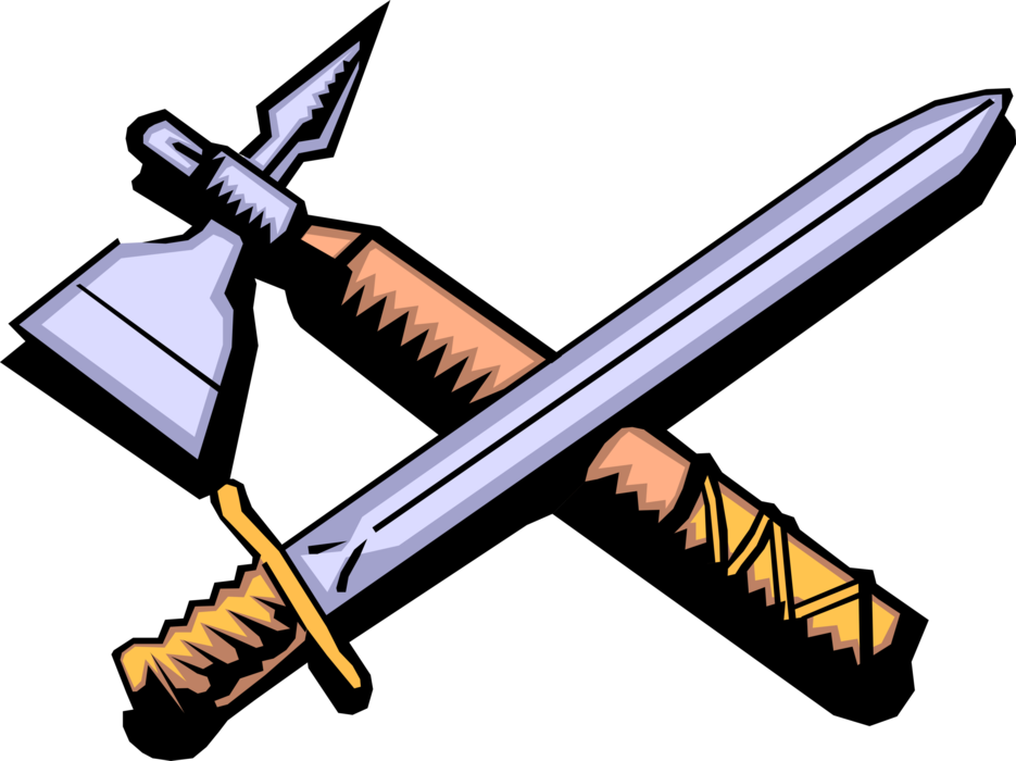Download Vector Illustration Of Middle Ages Medieval Sword And ...