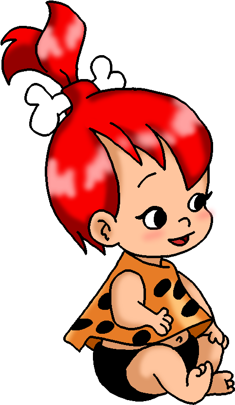 Pebble Clipart Flintstone Cute - Pebbles Flintstone Happy Birthday ...