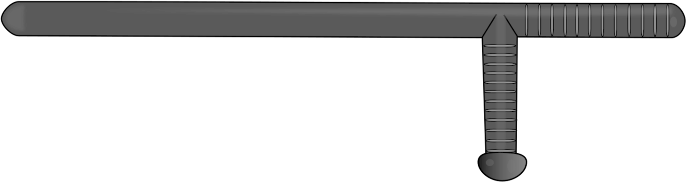 Tonfa Weapon Police Officer Computer Icons - Tonfa Clipart - Png ...