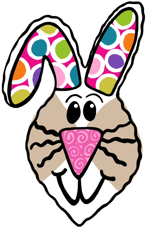 Easter Bunny Face Clipart - Full Size Clipart (#848392) - PinClipart