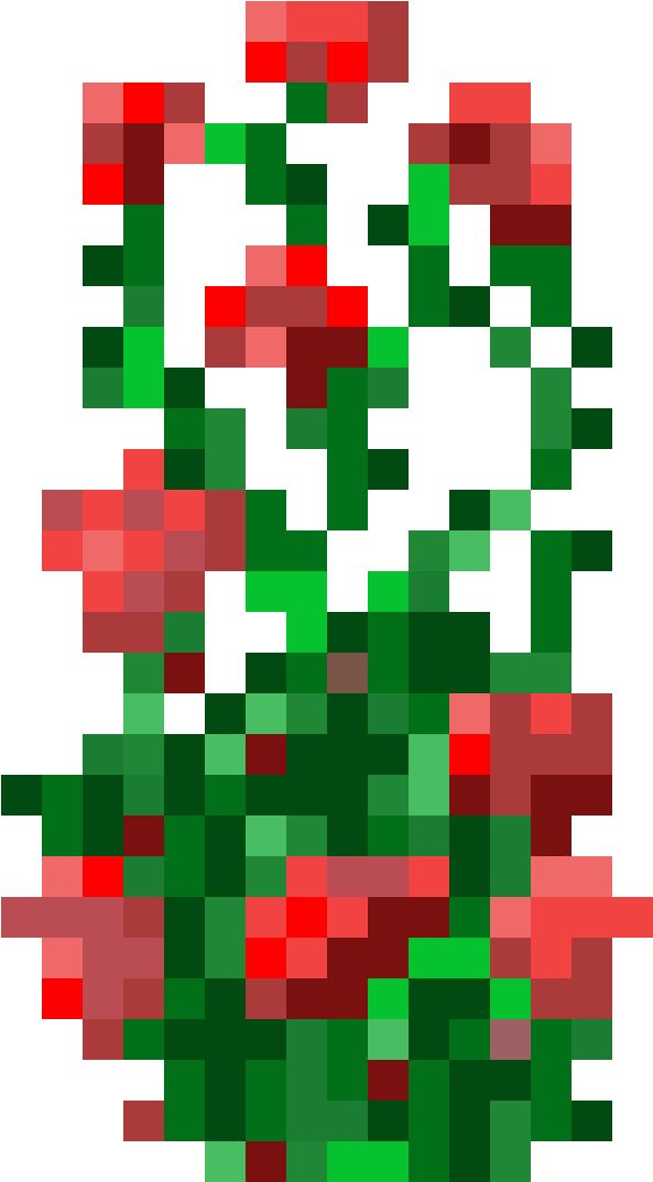 Rose Bush - Rose Bush Minecraft Clipart - Full Size Clipart (#848611 ...