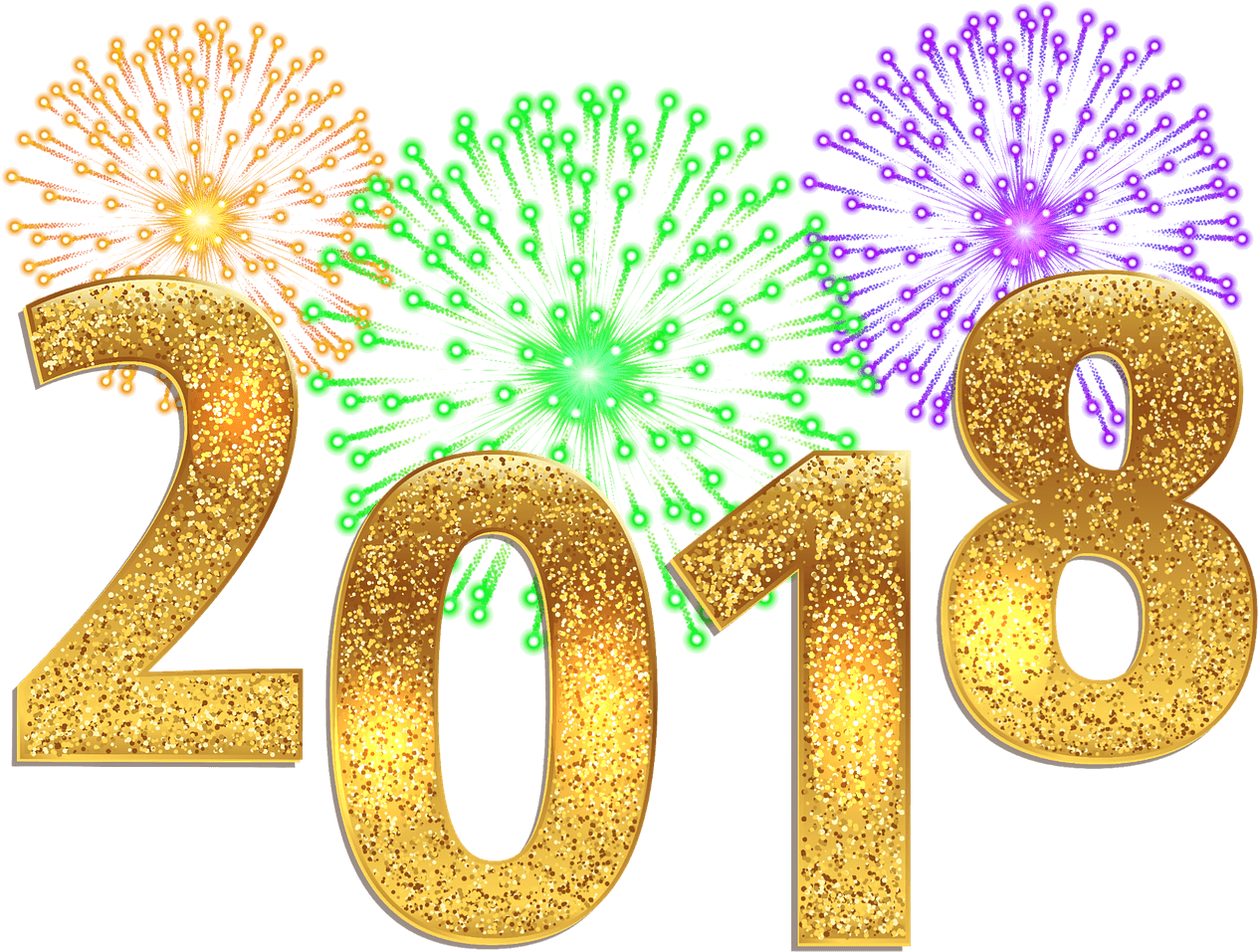 Download Glitter Clipart Happy New Year - New Year Eve Png Transparent ...