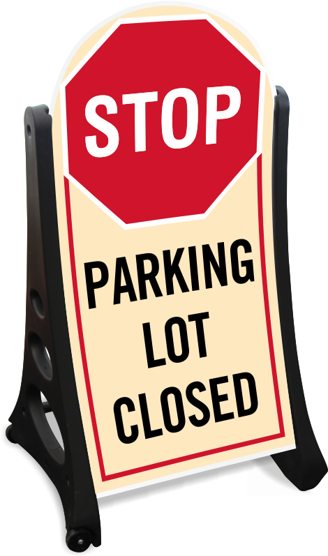 Zoom, Price, Buy - Parking Lot Closed Signs Clipart - Full Size Clipart ...