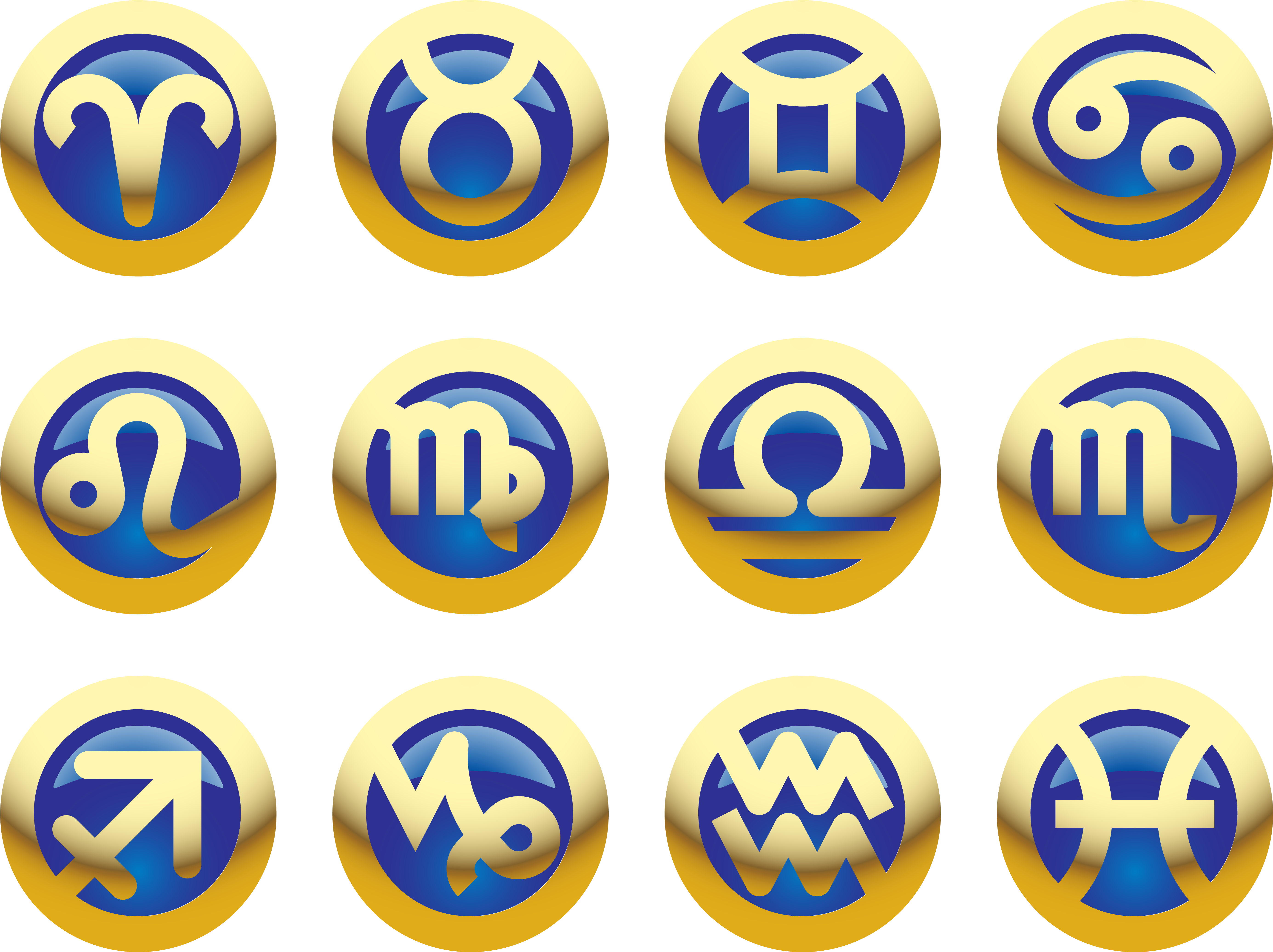 Signs Zodiac Symbols Png Clipart - Full Size Clipart (#858485) - PinClipart