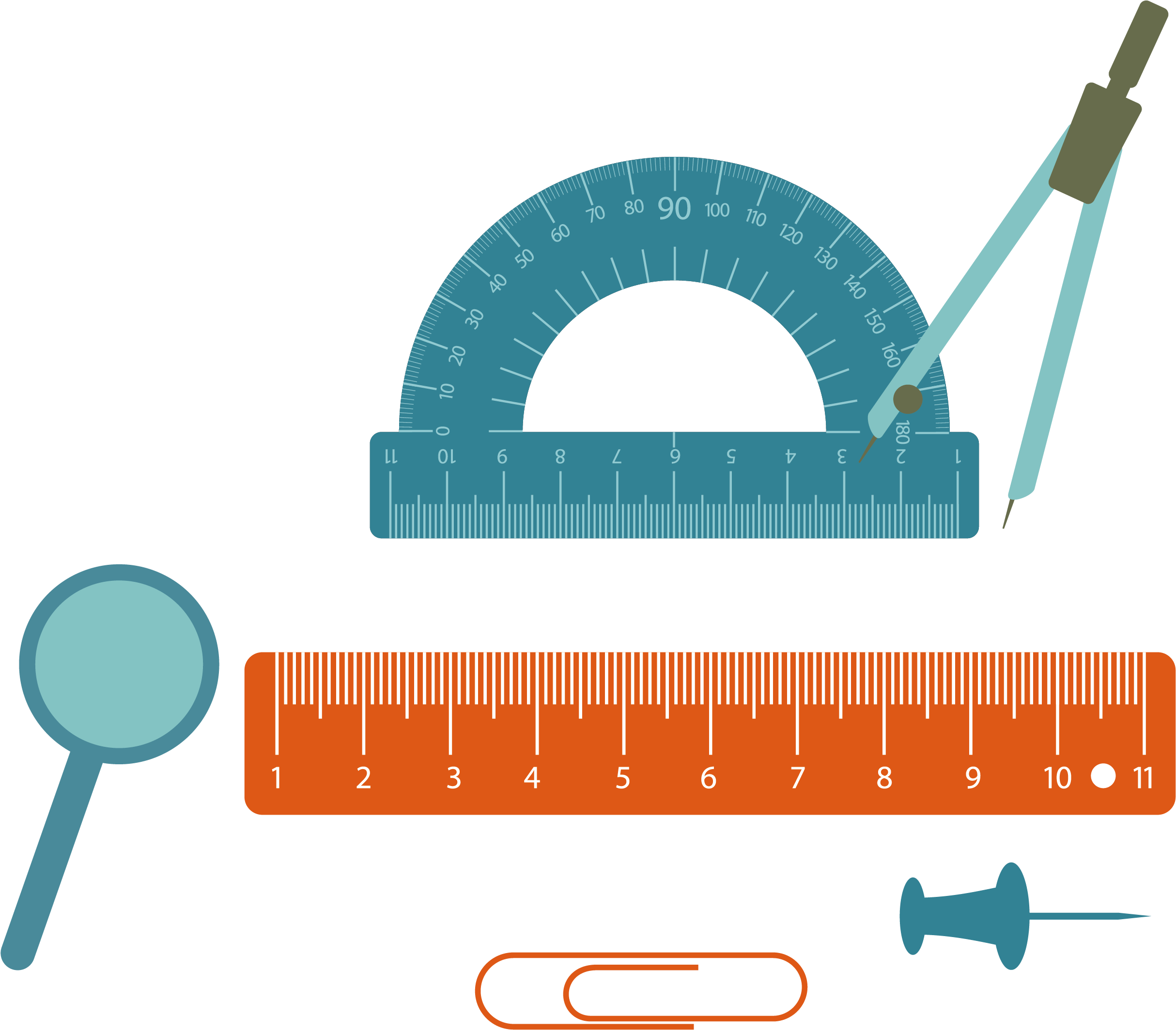 Geometry Clipart Math Material - رياضيات هندسة - Png Download - Full ...