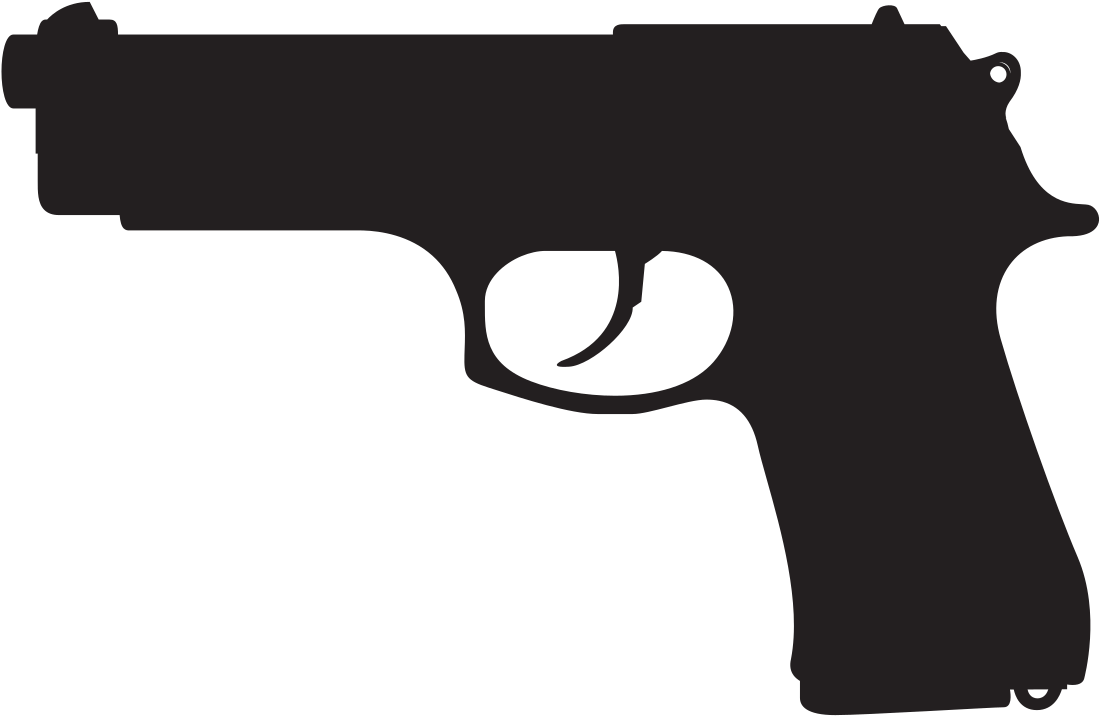 Download Clip Art Free File Beretta M Svg - Handgun Silhouette - Png ...