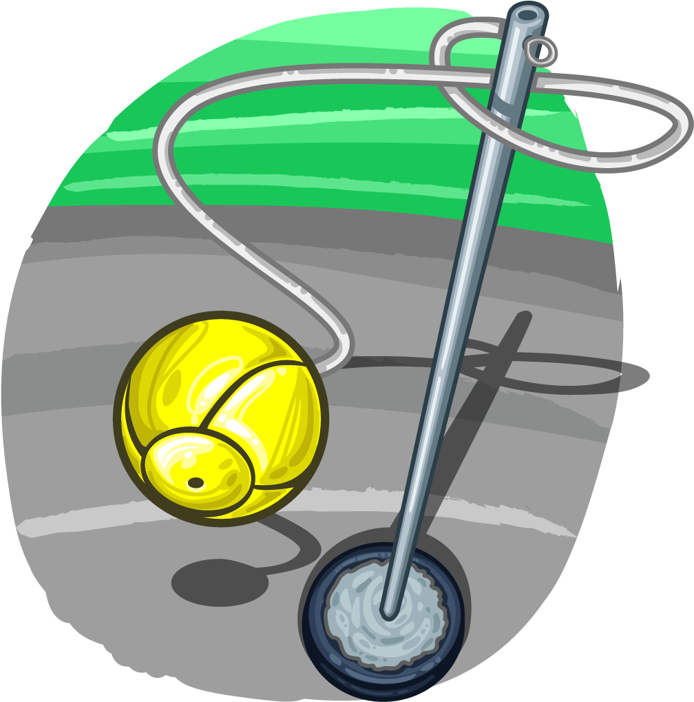 Tetherball Clipart Collection Black And White Scroll - Tether Ball ...