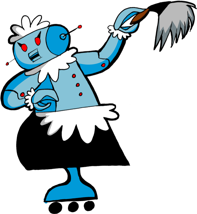 Rosie Robot By Code E-d97md1w - Rosie The Robot Png Clipart - Full Size ...