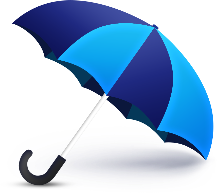 Blue Objects - Blue Umbrella Transparent Clipart - Full Size Clipart ...