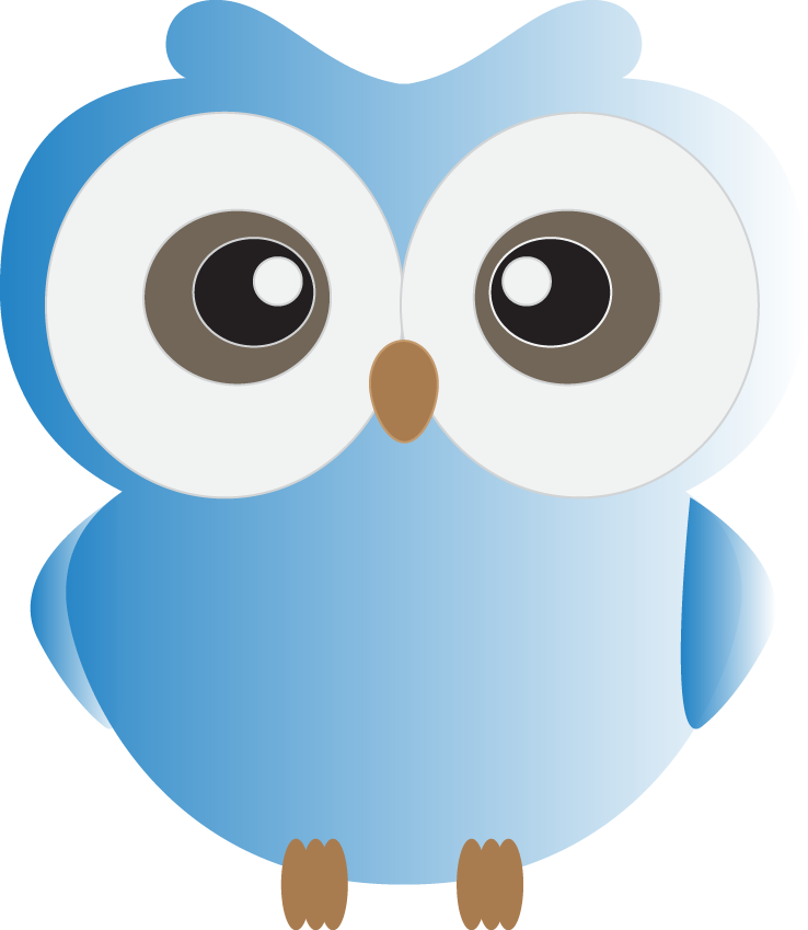 Cute Blue Owl Clipart - Clip Art - Png Download - Full Size Clipart ...