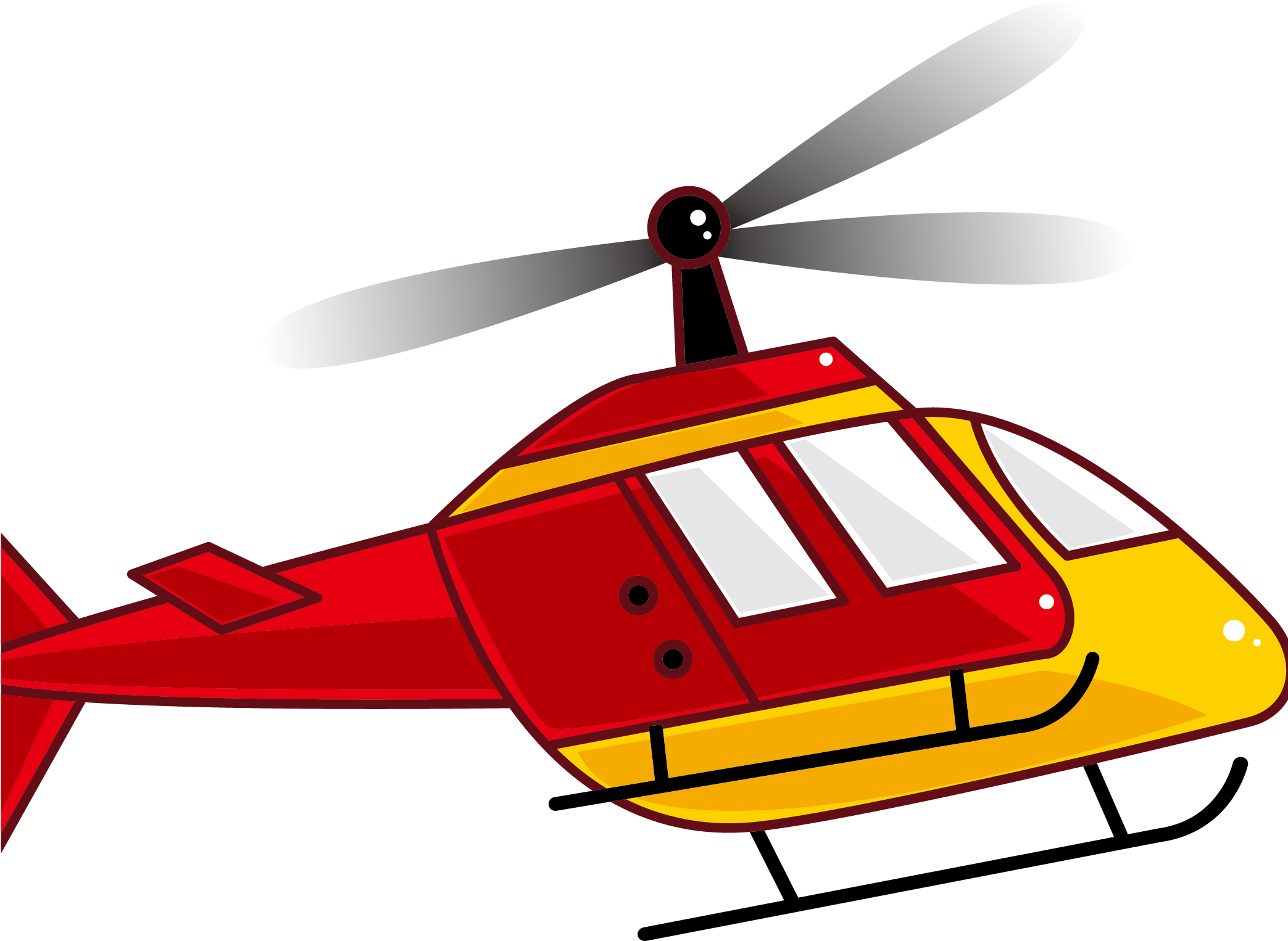 Helicopter Clipart Yellow Helicopter - Imagem De Helicoptero Desenho ...