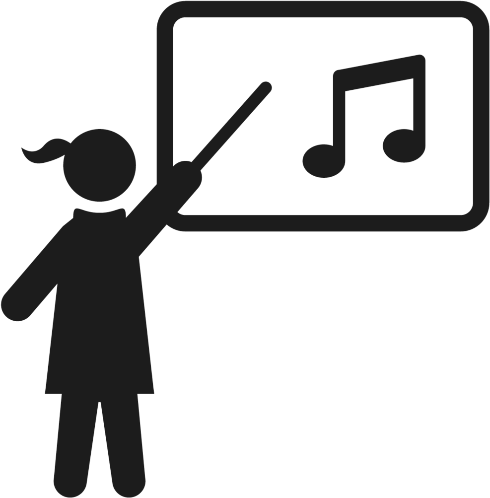 Transparent Teacher Music Clip Royalty Free Download - Music Teacher ...