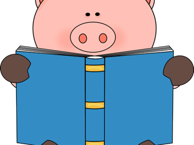 Book Clipart Cute - Book Reading Animals Png Transparent Png - Full ...