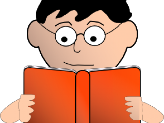 Child Reading A Book Clipart - Clipart For Silent Reading - Png ...