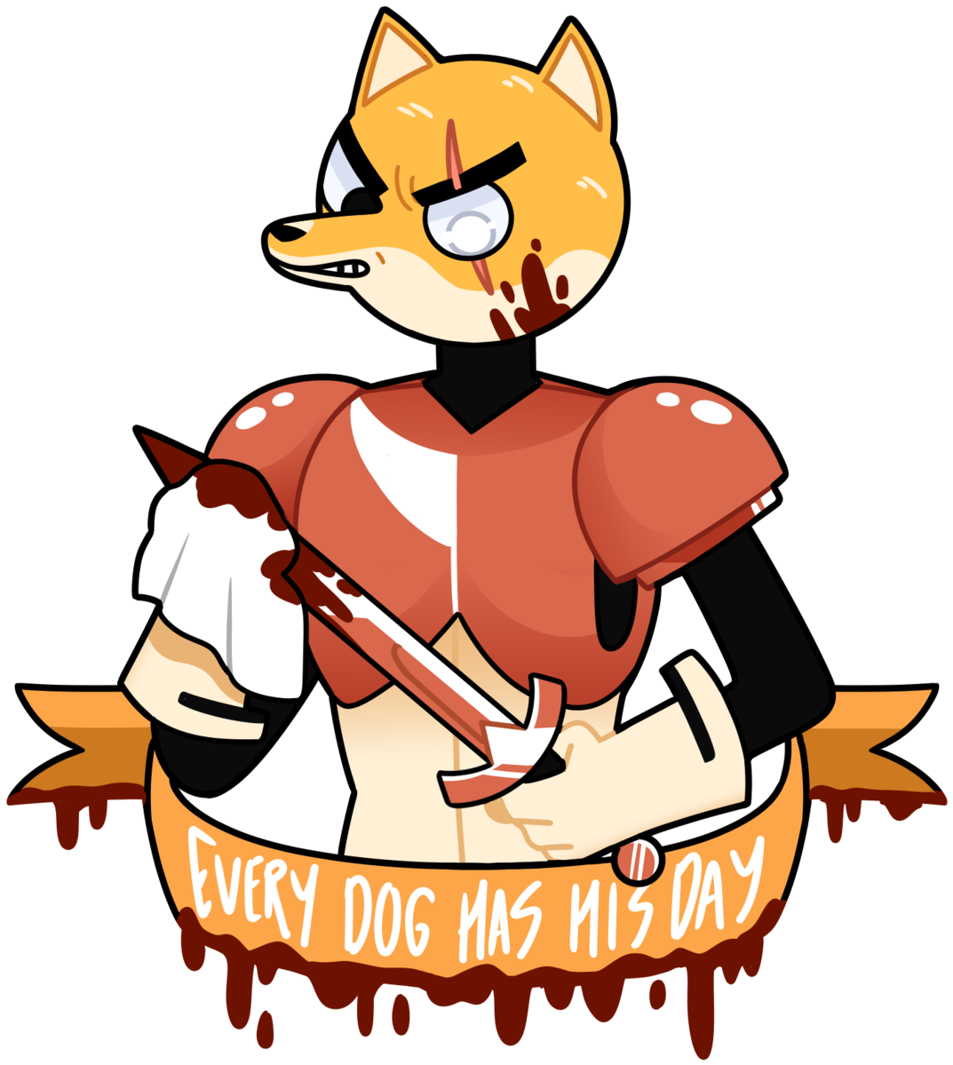 “dog And Dagger Dog And Dagger Dog And Dagger - Dog Clipart - Full Size ...