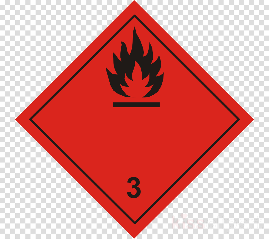 Download Download Tdg Class 3 Clipart Hazmat Class 3 Flammable ...