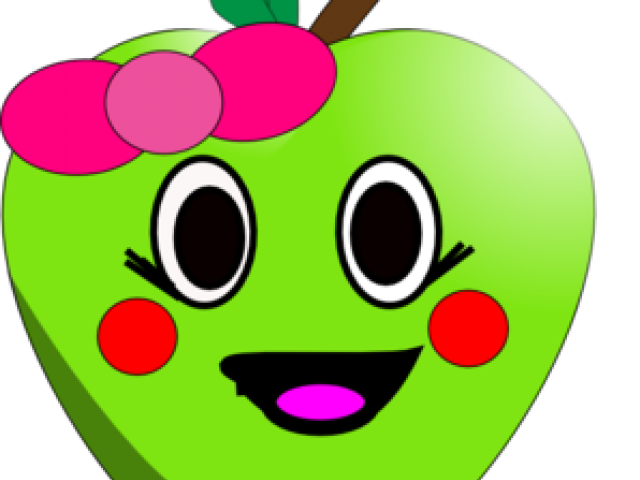 Apple Clipart Smiley Face - Clipart Cute Apple - Png Download - Full ...