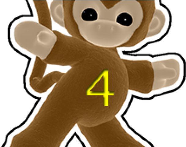 Numbers Clipart Monkey - Cartoon - Png Download - Full Size Clipart ...
