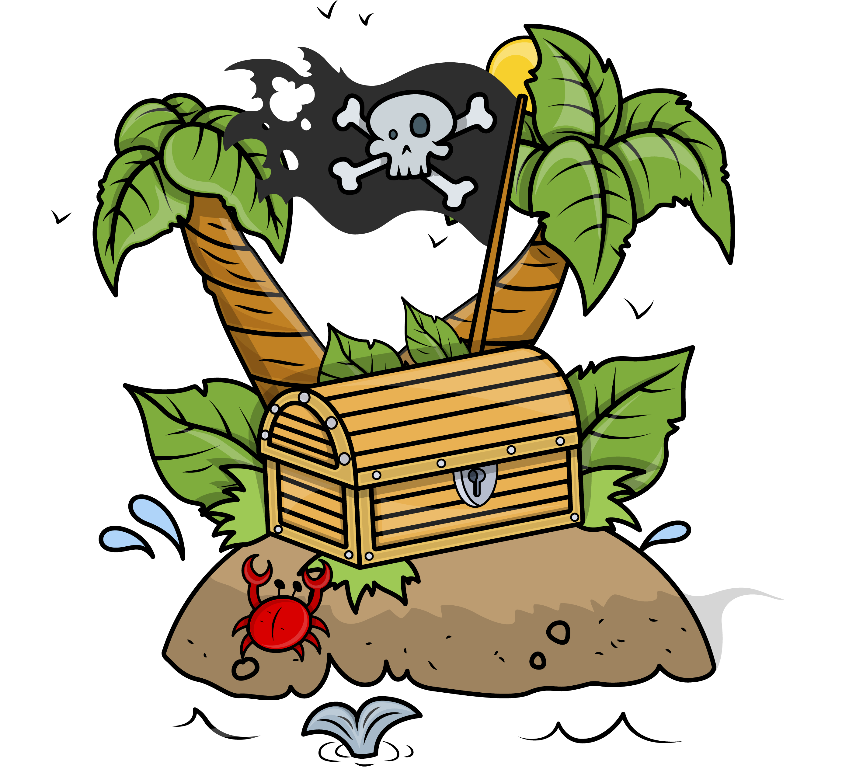 Clip Royalty Free Download Pirate Treasure Chest Clipart - Pirate ...