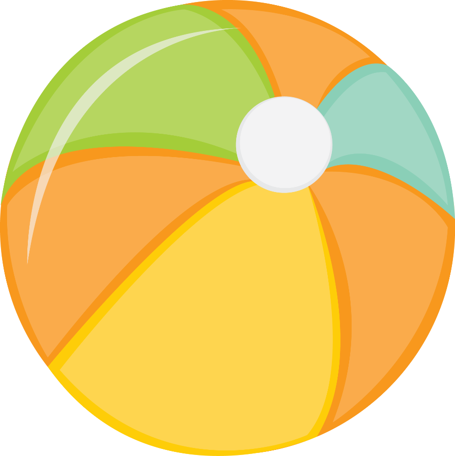 Beach Ball Cubby Tag - Swimming Pool Clipart - Full Size Clipart ...