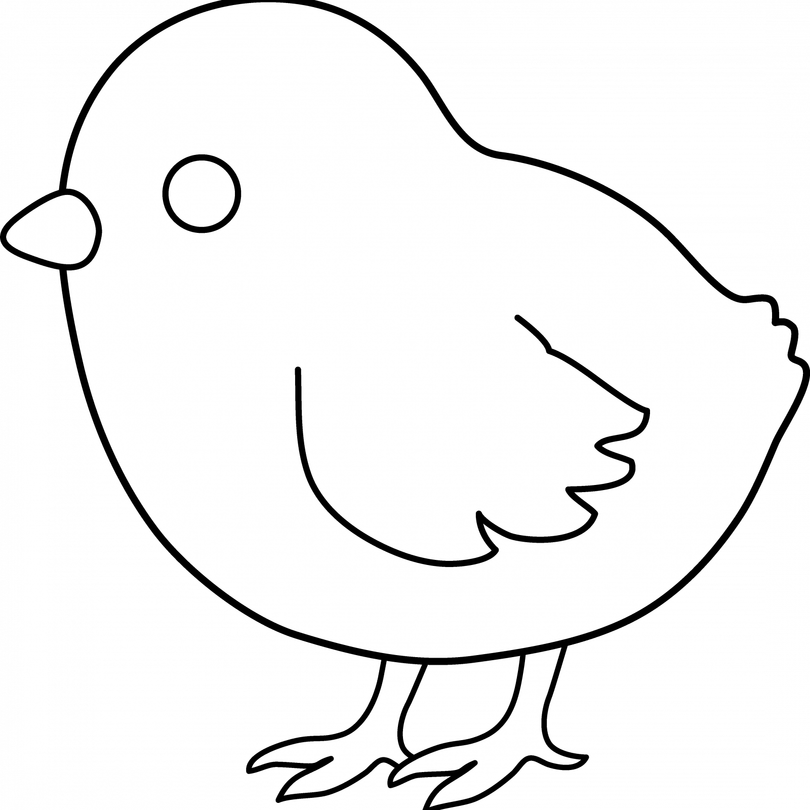 Chick Coloring Pages Cute Baby Chick Coloring Pages - Baby Chick Clip ...
