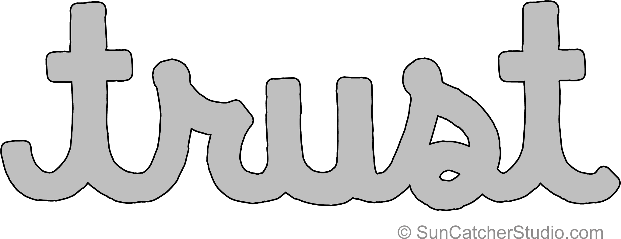 Download Trust Scroll Saw Pattern Outline Clip Art Printable - Clip Art ...