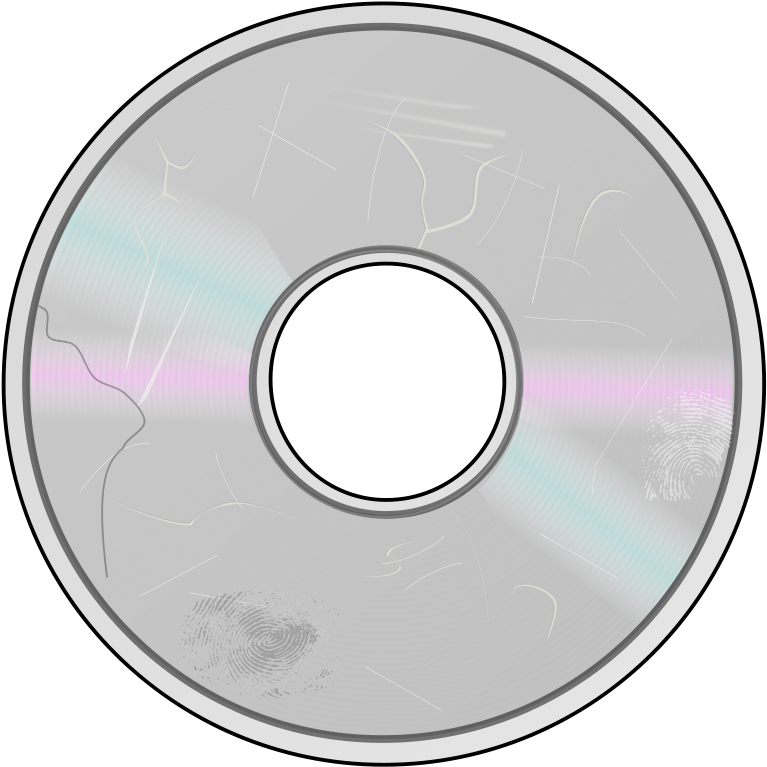 Download Scratched Cd Clipart - Png Download (#91920) - PinClipart