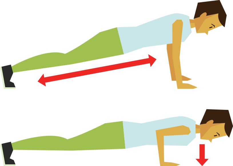 Download Exercising Clipart Toe Touch - Push-up - Png Download (#92705 ...